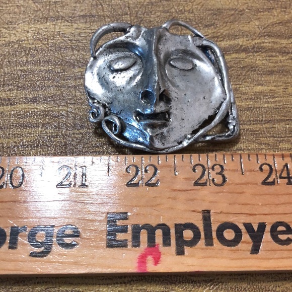 Vintage | Accessories | Vintage Folk Art Crude Devil Horns Face ...